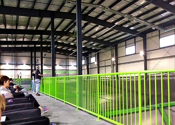 Fire Proof H Section Commercial Steel Frame Buildings With Sandwich Panels