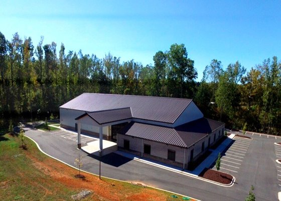 Gable Style Architectural Commercial Steel Frame Buildings With Hipped Lean-To