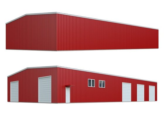 Stable Prefabricated Steel Warehouse Buildings Construction Design Environmental Friendly