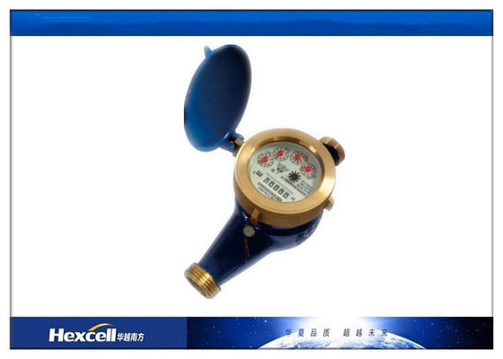 Mechanical Type Water Flow Meter Liquid Sealed Screw joint Multi- Jet Wet dial