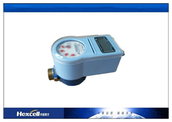 Intelligent Cold / Hot IC Card Water Meter Brass Body Touch Type