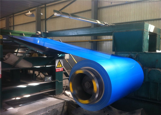 Corrugated Roof / Wall Aluminum Color Steel Coil Strip 0.5MM Thickness