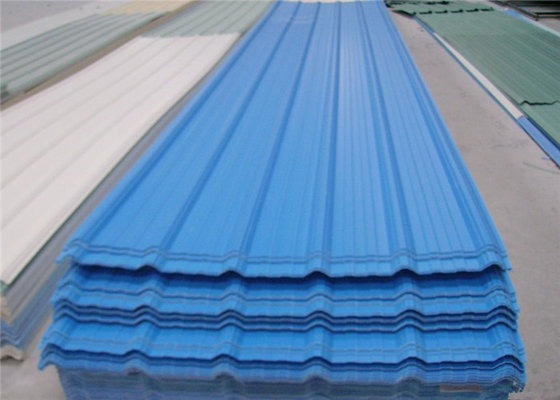 PPGI Color Coated Corrugated Steel Sheets , Corrugated Steel Plate CE ISO