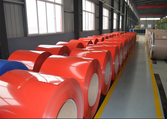 Corrosion Resistance PPGI Steel Coil Sheet , Color Coated Coils Sound Insulation