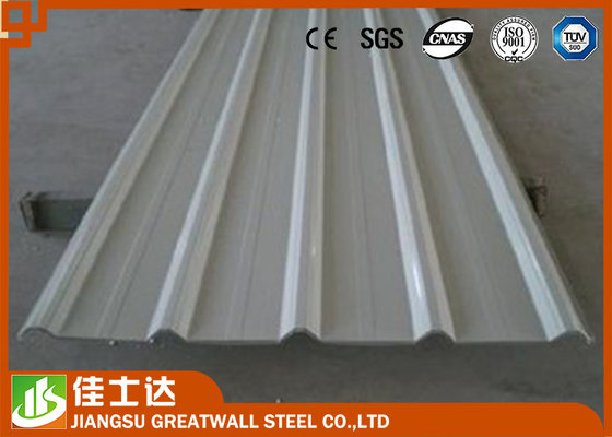 Light Gray Color Steel Roof Tile / Composite Roof Panels 1000mm 1200mm Width
