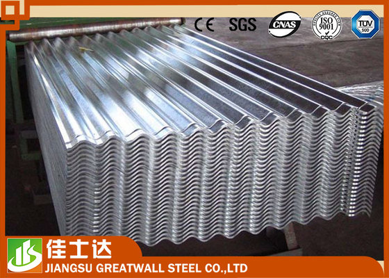 0.3-1.2mm Z30-180g Corrugated Steel Sheets , Dx51d Zinc Roofing Tile