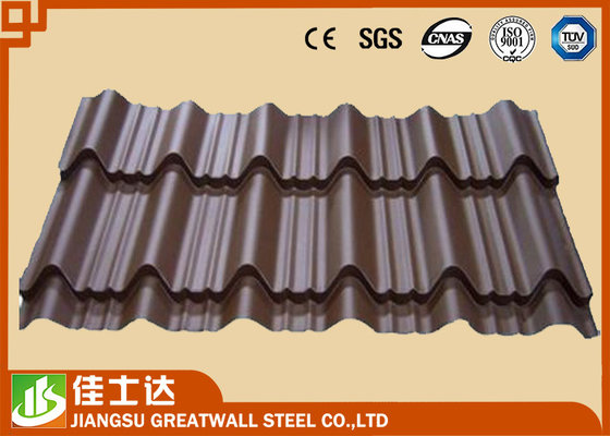Hot Dipped Cold Rolled Aluminium Zinc Corrugated Roofing Sheets Color Coated
