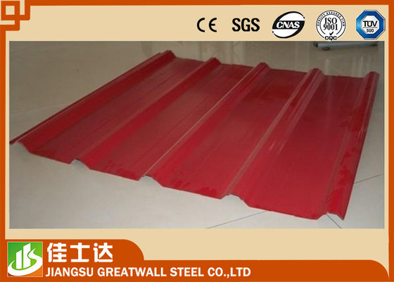 ASTM SGCH Corrugated Steel Sheets / Galvanized Roofing Sheet Color Coated