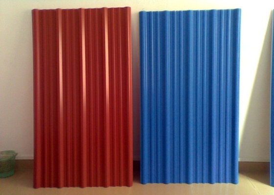 Colorful Bitumen Corrugated Steel Sheets , Insulated Roofing Panels
