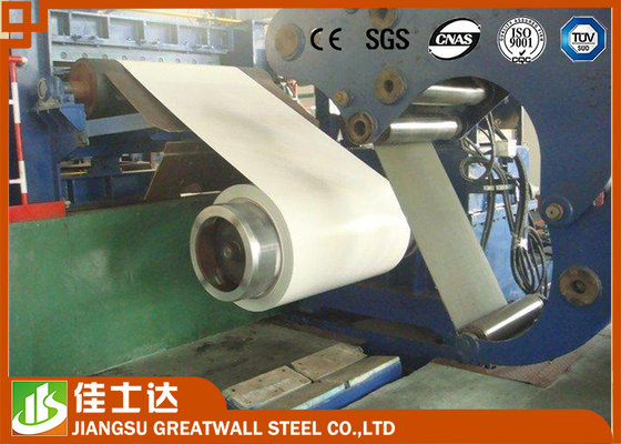 ISO 9001 Color Prepainted Hot Dip Galvanized Steel Coils Light Gray / Sea Blue