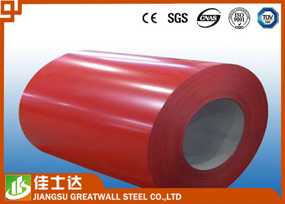 AZ150 Red PPGL Color Steel Coil Or Plate Hot-Dip Galvalume 508mm Diameter