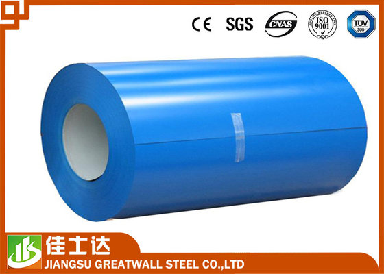Blue Prepainted Galvanized Color Steel Coil PPGL Coils 700-1250mm Width