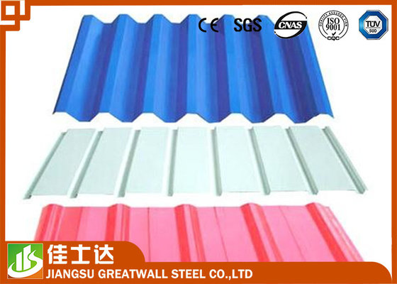 PPGI PPGL Color Coated Corrugated Steel Sheets Steel Roof Tile Corrosion Resistance