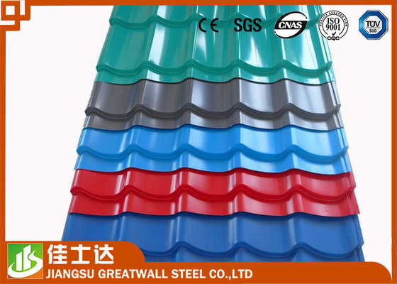 Sea Blue Light Gray Hot Dipped Galvanized Steel Coil Corrugated Roof Steel Sheets