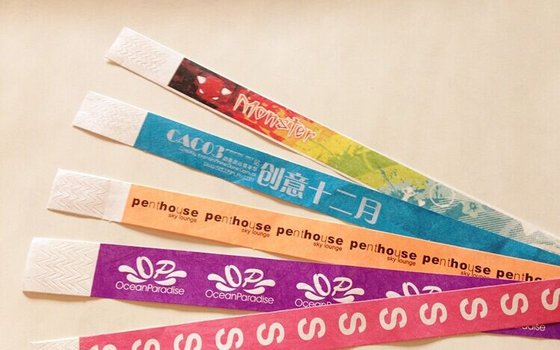 自己付着によって印刷される TYVEK のバンドの通し番号の多彩な印刷