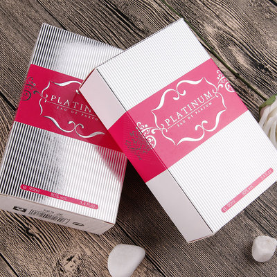 Embossed silver stamping color printing perfume packaging box supplier