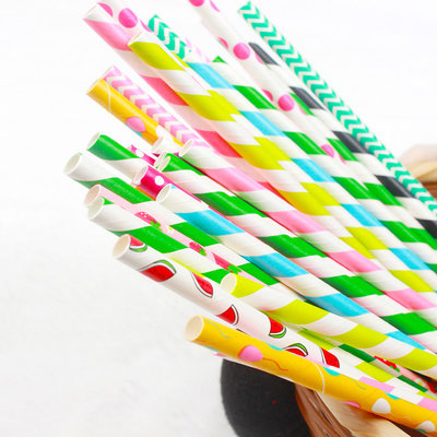Degradable pulp paper straws 8mm diameter eco-friendly straws for bar birthday party DIY home decorate supplier