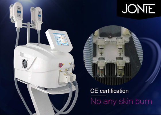 2000W 3 Handles Vertical Cryolipolysis Slimming Machine With RF and Cavitation handle