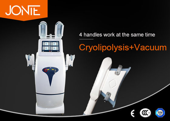 Vacuum Four Handles Cryolipolysis Fat Freeze Slimming Machine For Weight Loss