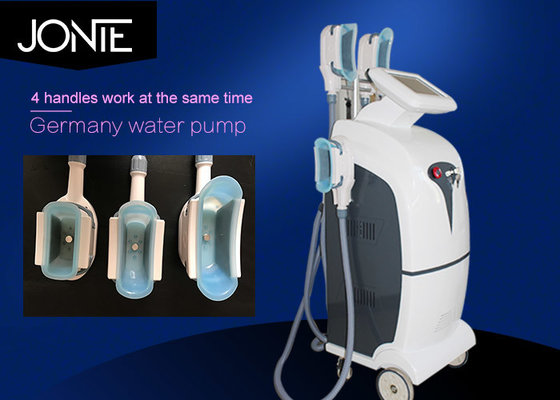 Vacuum System 4 handles Cryolipolysis Slimming Machine for body sculpting