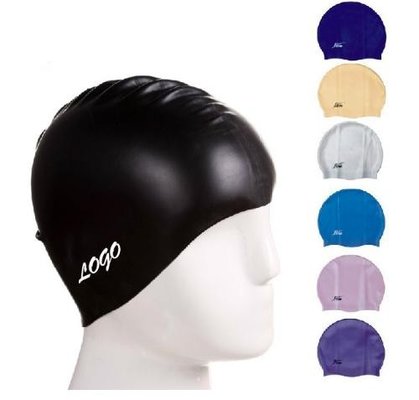 Silicone swimming cap