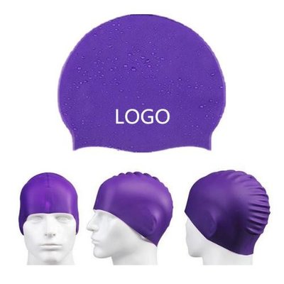 Silicone swimming cap