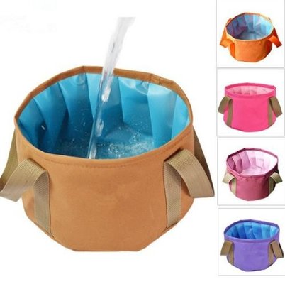 Folding bucket bag