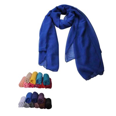 Pure color scarf
