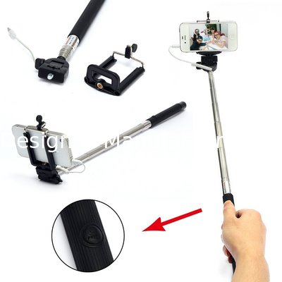 Self Portrait Monopod [Battery Free] Extendable Handled Stick with Adjustable Phone Holder supplier