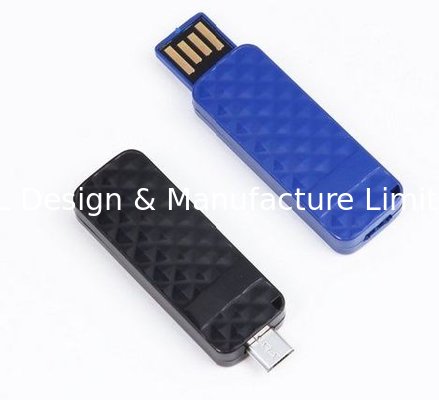 hot sale swivel OTG USB Flash memory with USB and micro USB 2GB 4GB 8GB 16GB 32GB supplier