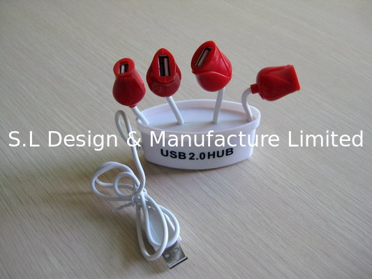 rose flower shaped USB Hub supplier
