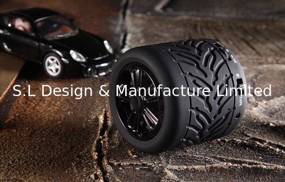 tyre/tire/wheel shaped Car mini audio Call a portable card speaker computer stereo bluetooth speakers subwoofer To repor supplier