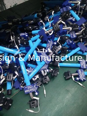 Custom design logo pvc/rubber/silicon Cable Wired Selfie Handheld Stick Monopod ,cartoon wired Selfie Stick supplier