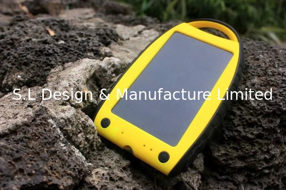 New type Customized color and logo real capacity 5000mah portable solar power banks for mobile phones and USB devices supplier