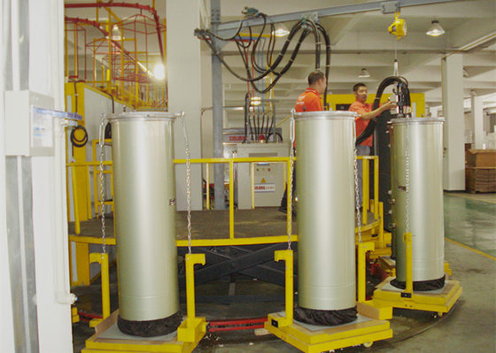 Automatic Turntable for Solar Energy Insulation Layer Foam Making Machine, PU injection Foaming Machine supplier