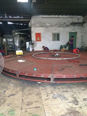 Semi Automatic Turntable Production Line for PU Foam Products Production supplier