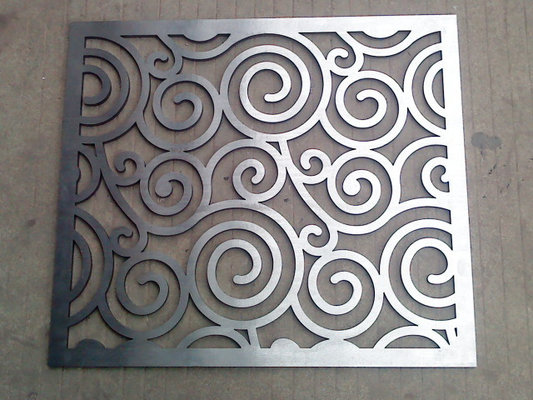 Stylish Engraved Outside Wall Cladding Panels 3mm / 4mm Aluminium Sheet With PVDF Coating