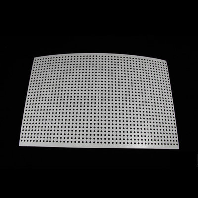White Fireproof Punching / Perforated Aluminum Panels For Building Decoration
