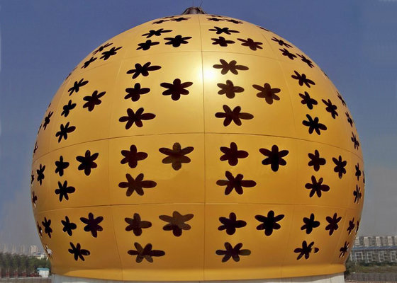 Wall Decoration Perforated Aluminum Panels Multi Patterns Curtainwall Panels