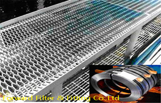 Anti - Skid Stone Gray Perforated Galvanized Sheet Metal / Perforated Metal Panels