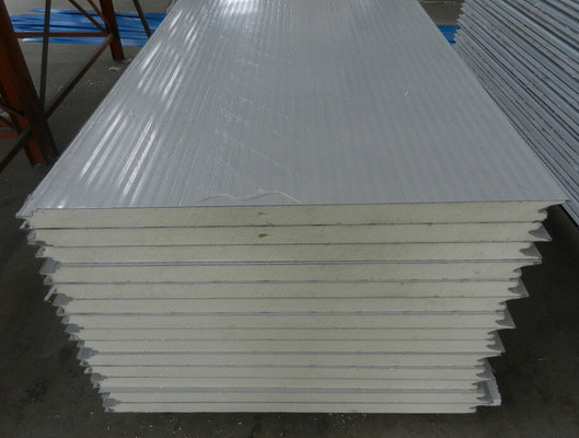 PU Sandwich Wall Panels / Polyurethane Insulated Panels Hidden Type