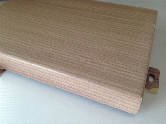 Oak Wooden 2mm / 4mm Decorative Aluminum Sheeting Exterior Metal Wall Panels