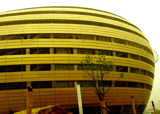 Structural Insulated Hyperbolic Aluminium Wall Panels , Anti Shock Decorative Aluminum Sheeting