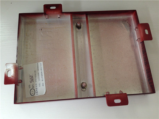 Cherry Wooden Enameled 2.5mm / 3mm Aluminium Wall Panels for Curtain Wall