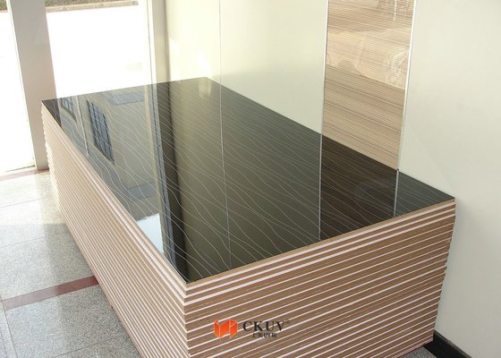 Embossed Single / Double Faced 3D MDF Board Decorative Interior Wall Paneling