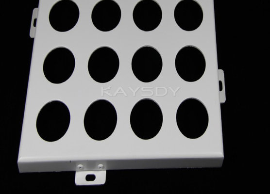 Square Pillars Ornament Solid Perforate Aluminum Wall Panels For Concrete