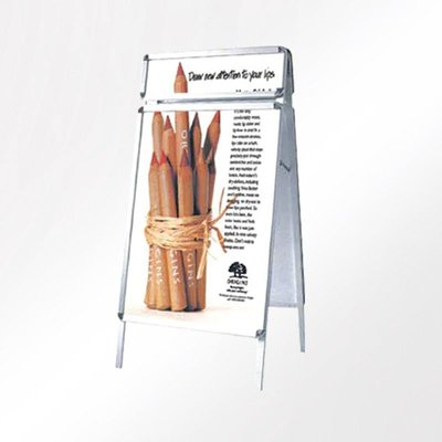 Advertising metal display Transparent sheet to protect poster from scratching or raining