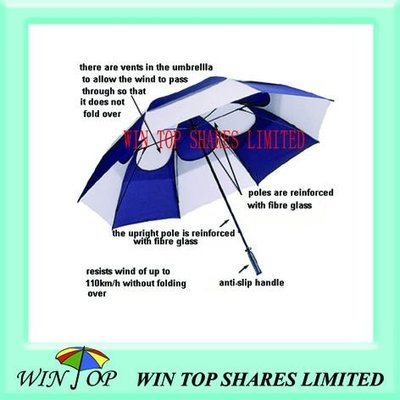 China Windproof and Sunproof Anti Wind Golf Umbrella supplier