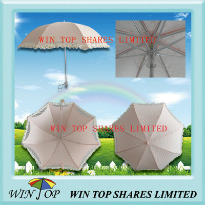 China 2 Folds High Grade Ladies Parasol supplier