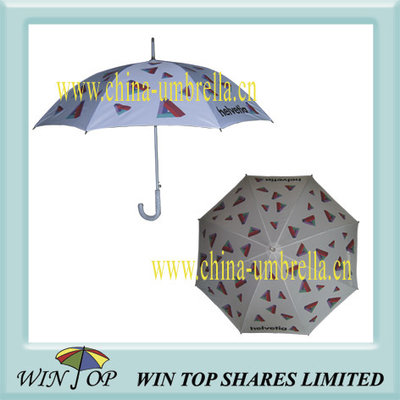 China Aluminum Auto Straight Umbrella with Logo Printing(WT5038) supplier